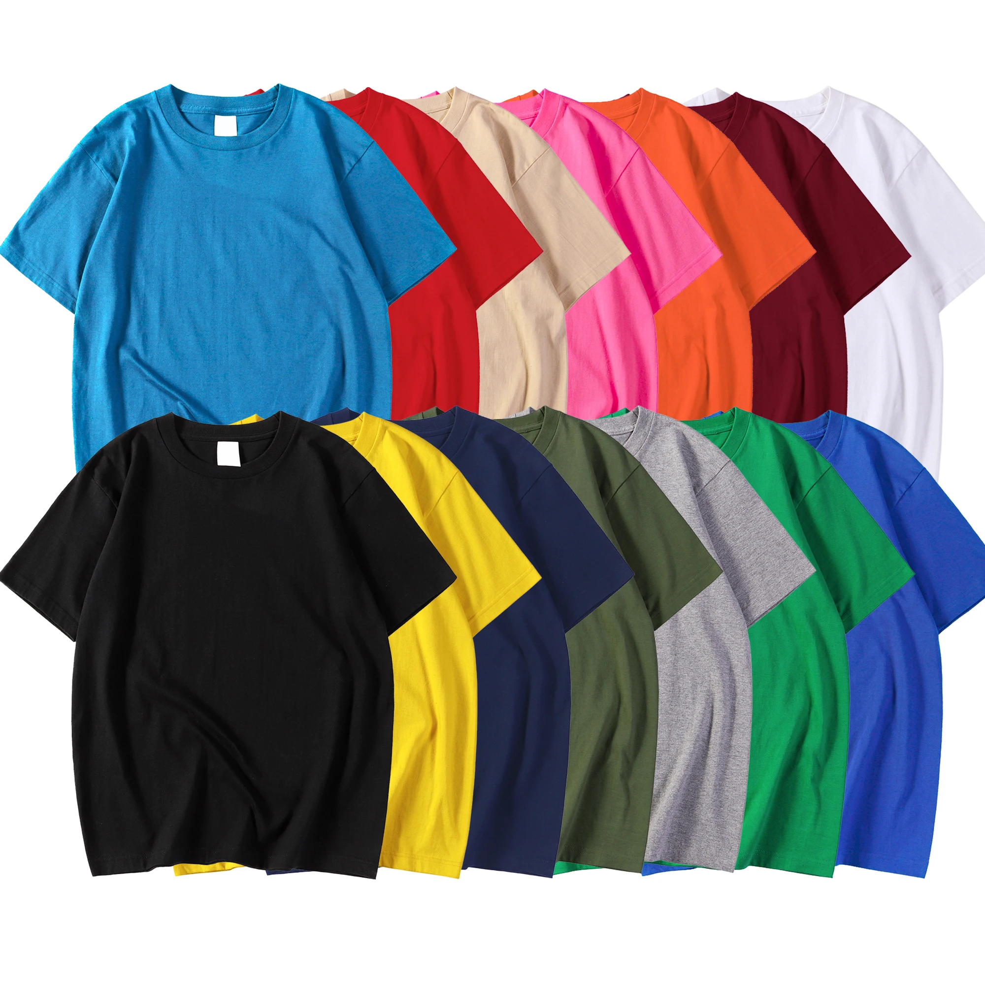 Camisetas-de-Color-liso-para-mujer-ropa-Multicolor-c-moda-que-combina ...