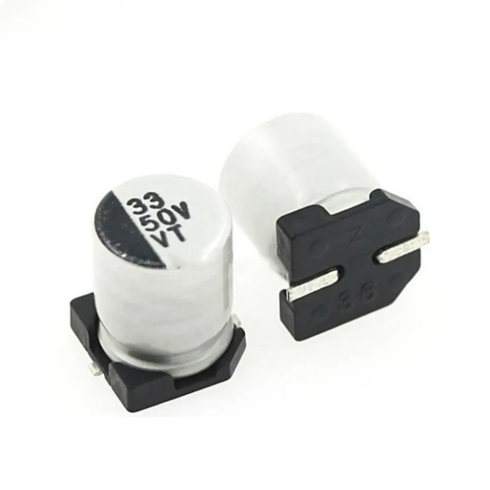 20PCS SMD Aluminum Electrolytic Capacitor 50V33UF 6.3*7.7mm 33uF/50V