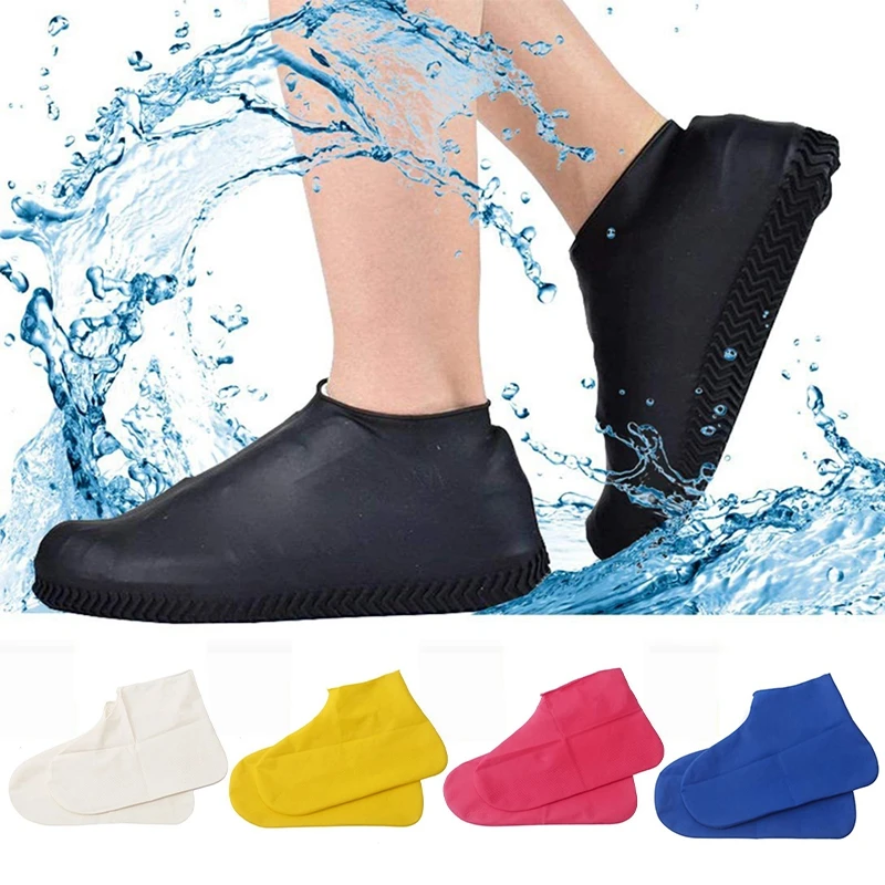 Waterproof-Silicone-Shoe-Covers-For-Outdoor-Rainy-Day-Reusable-Anti ...