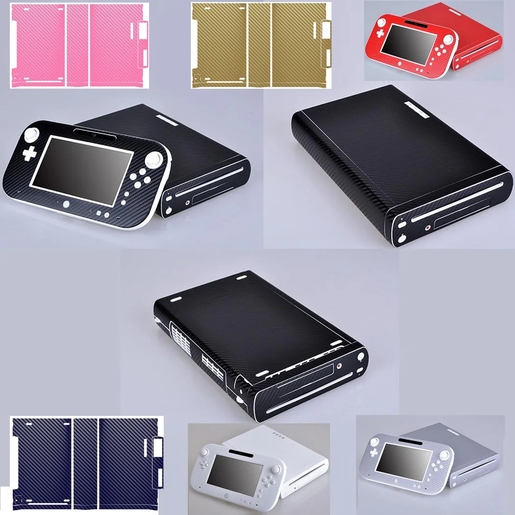 7-Colours-Carbon-Fiber-Vinyl-Skin-Sticker-Protector-for-Nintendo-Wii-U ...