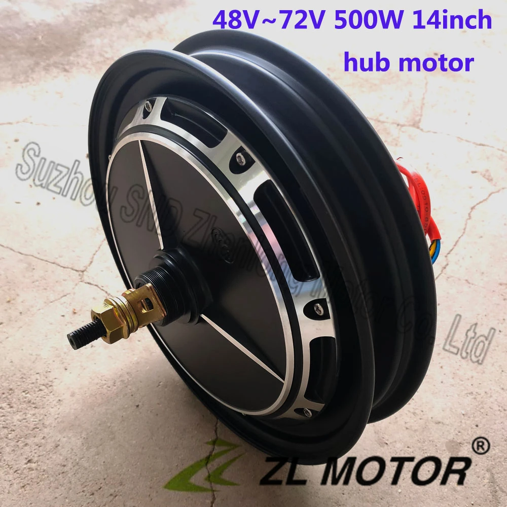 14inch-48V-500W-brushless-hub-motor-powerful-e-scooter-wheel-hub-motor ...