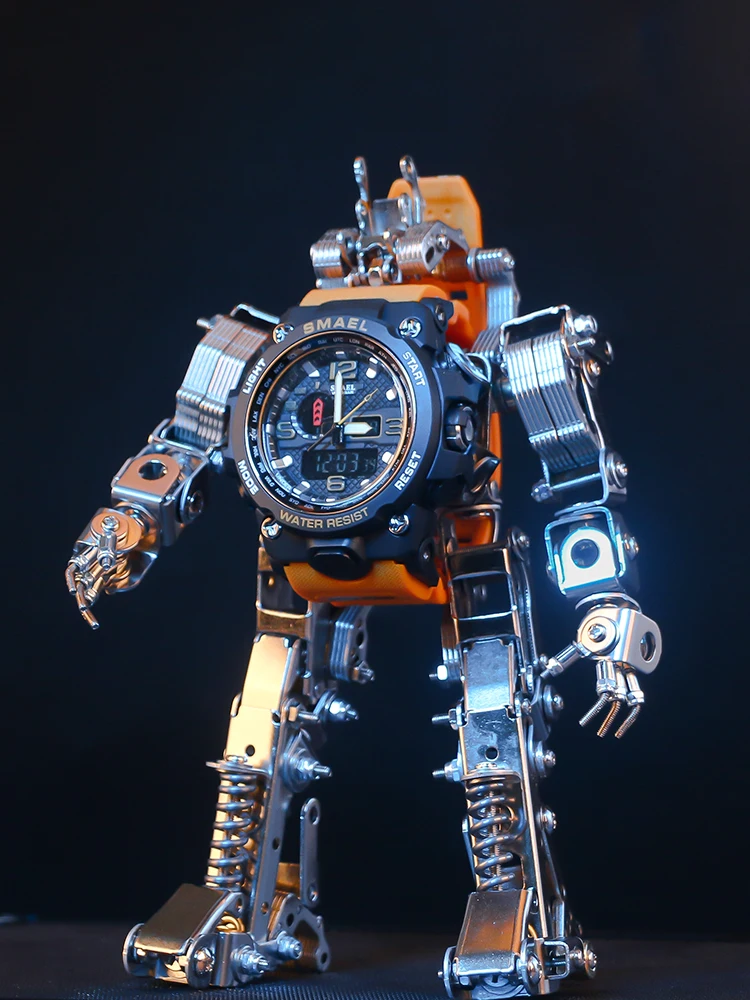 Mechanical-Metal-Model-Assembly-Creative-Watch-Stand-3D-DIY-Building ...
