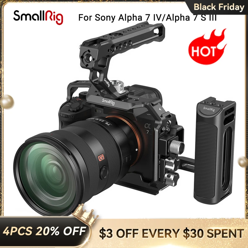 Smallrig Full Dslr Cage For Sony Alpha A7iv A7 Iv / Alpha 7s Iii ...