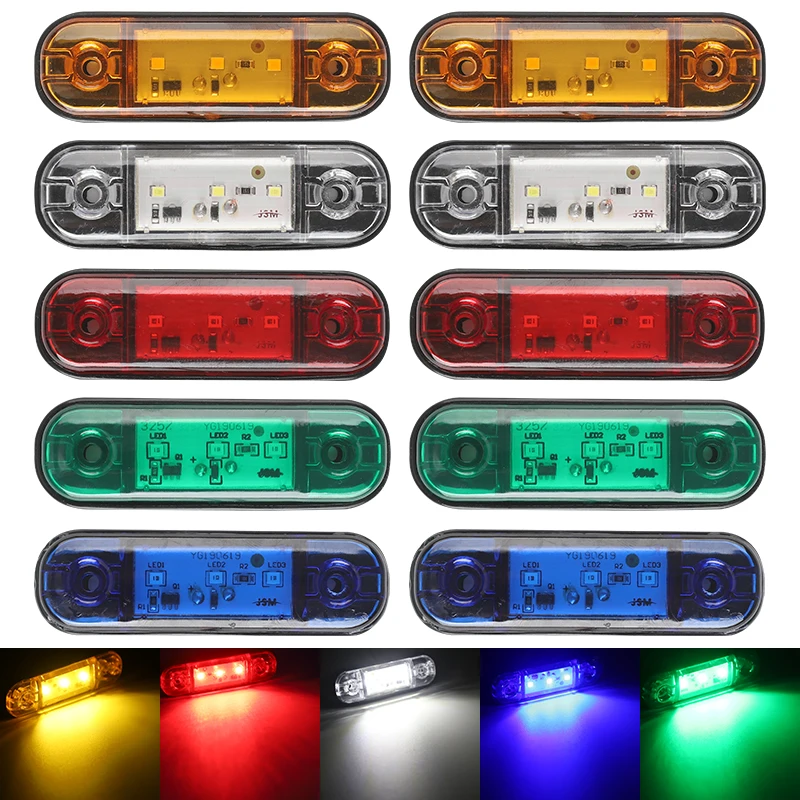 2PCS-12v-24v-Led-Side-Marker-Lights-for-Trailer-Trucks-Caravan-Side ...