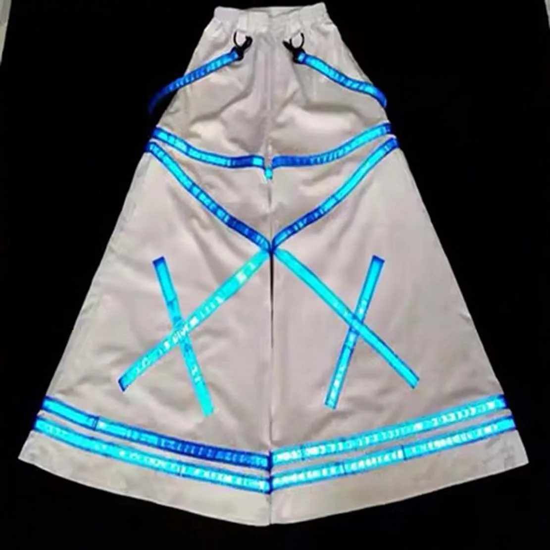 RAVE GEAR phat pants shuffle dancing cool reflective strip Pants Ghost ...