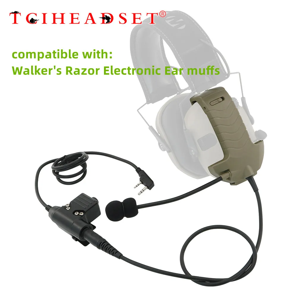 Tactical-Headset-Microphone-Y-Line-Kit-for-Walker-s-Razor-Electronic ...