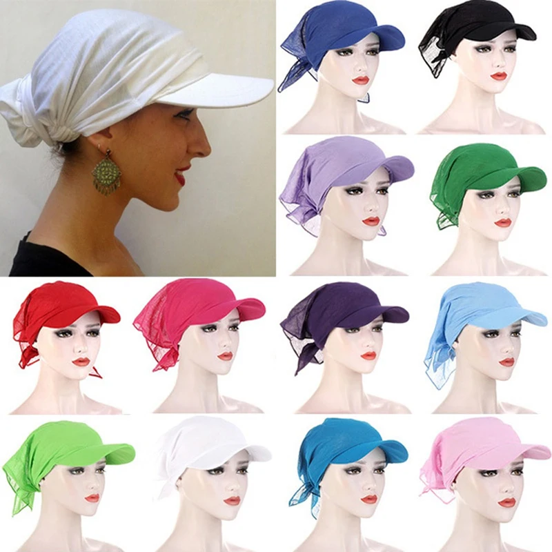 Baseball Hat Women Scarfs | Hair Loss Scarf Wrap Bandana | Baseball Cap ...