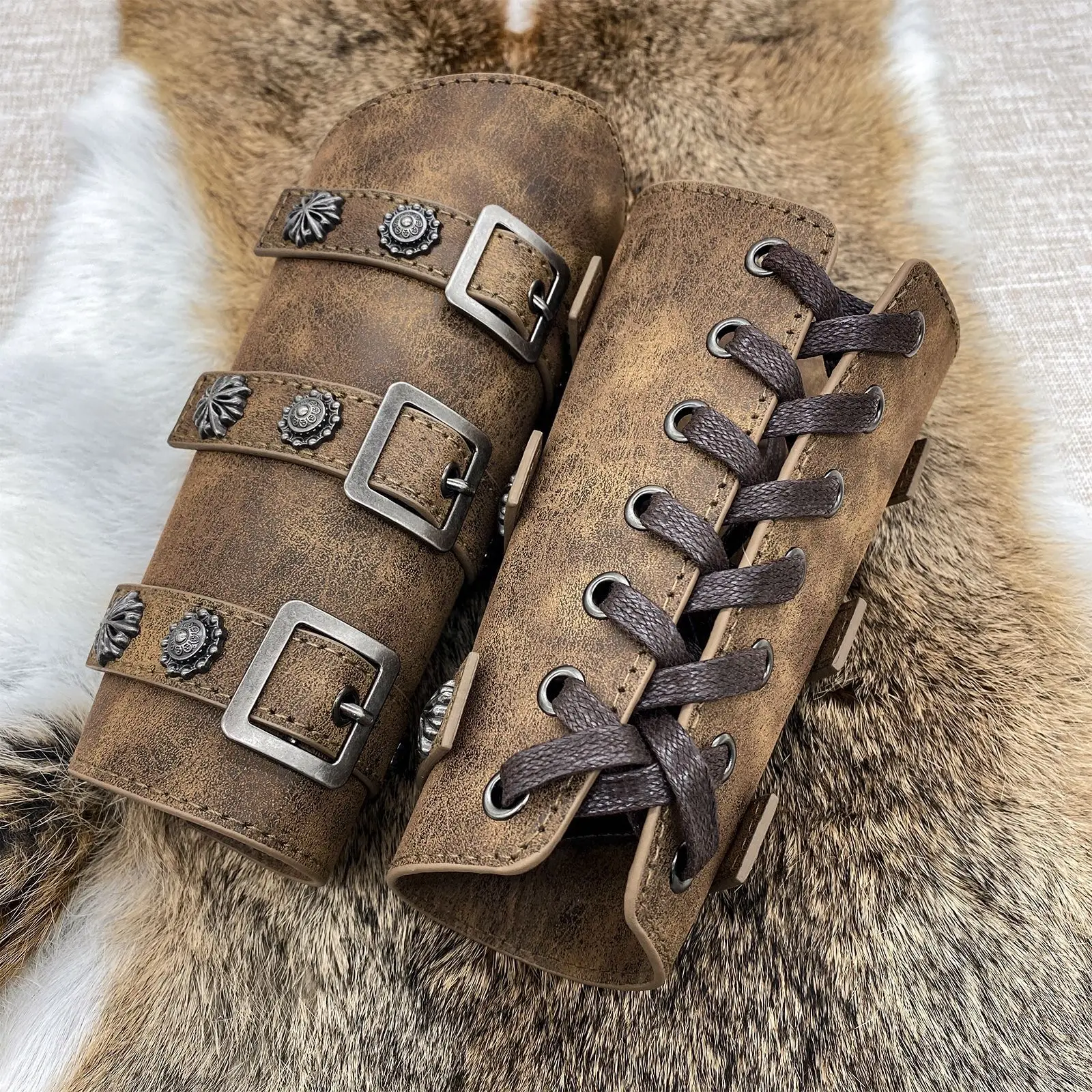 Wrist Guards Medieval Viking Pirate Archer Elf Arm Guard Armor ...