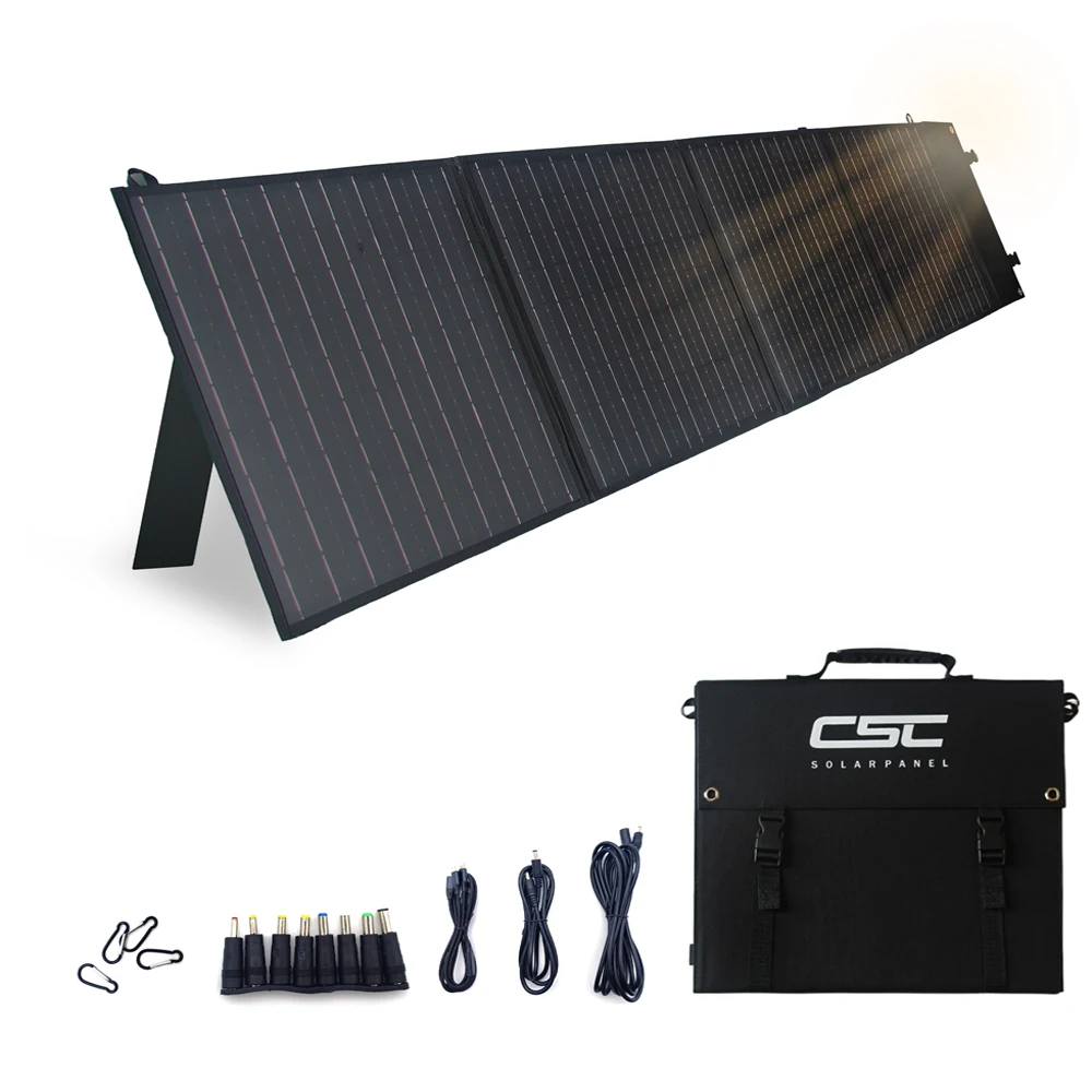 CSC-18V-100W-200W-Foldable-Solar-Panel-Portable-Solar-Charger-Powerful ...