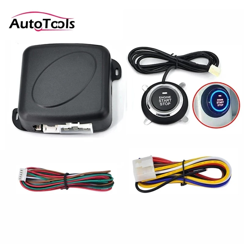 Car One START STOP Engine system Lock Ignition push button Keyless ...
