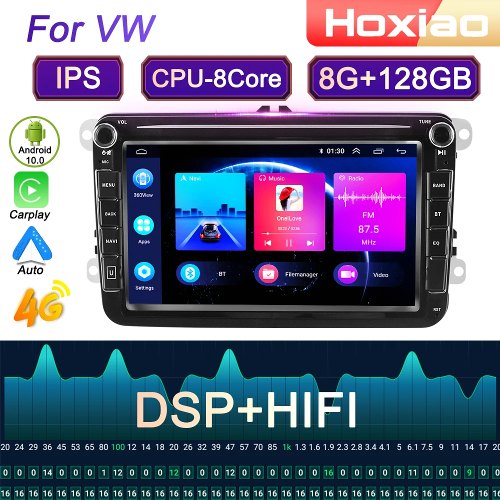 Android 10 Car Radio Multimedia Player For VW/Volkswagen/Golf/Passat/b7 ...