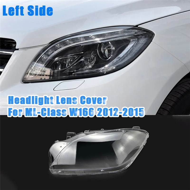Left Side Front Headlight Cover For ML-Class W166 12-15 Spare Parts ...