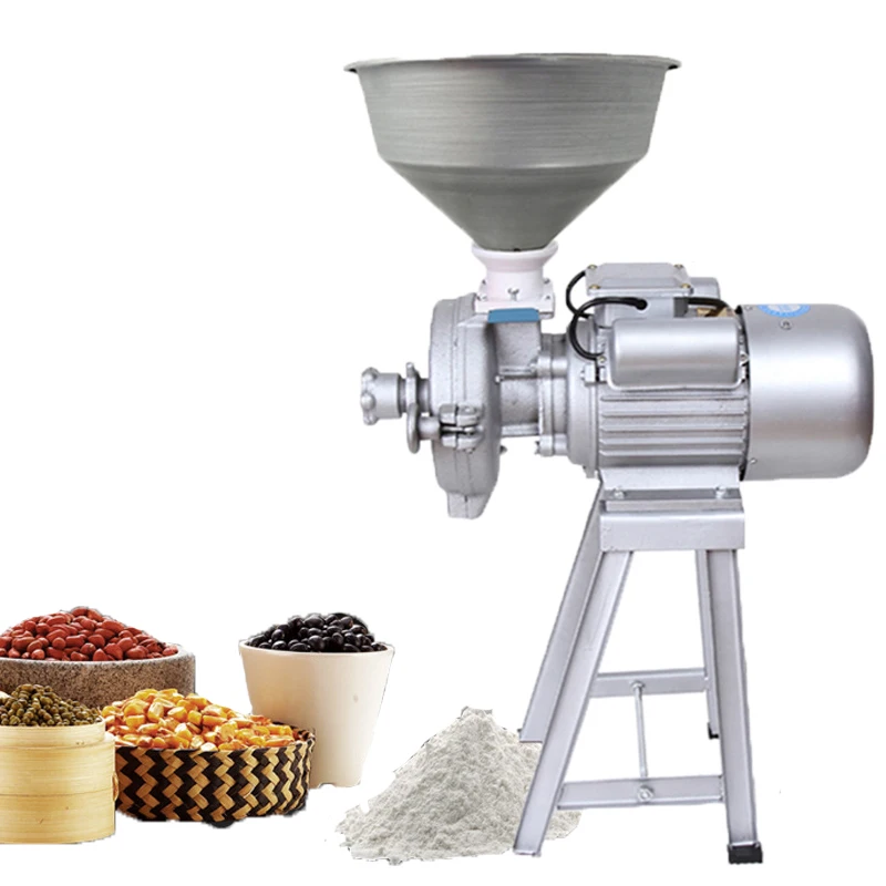Electric-Grain-Mill-Grinder-Commercial-Grinding-Machine-for-Dry-Grain ...