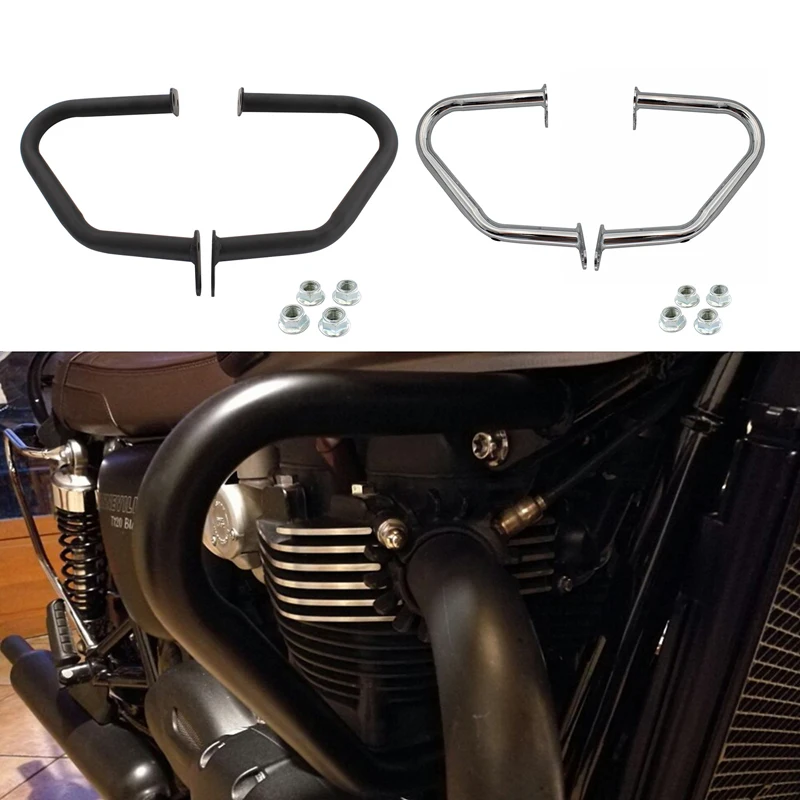 Engine-Crash-Bar-Bumper-Frame-Protection-For-Triumph-Bonneville-T100 ...