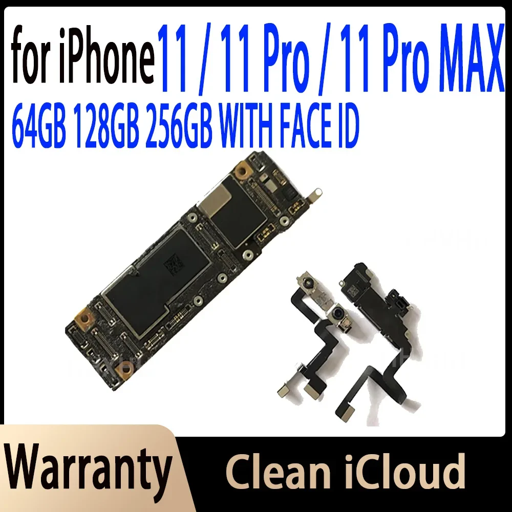 Mainboard-For-iPhone-11-Motherboard-with-FACE-ID-Good-Working-Plate-System-without-iCloud-Main ...