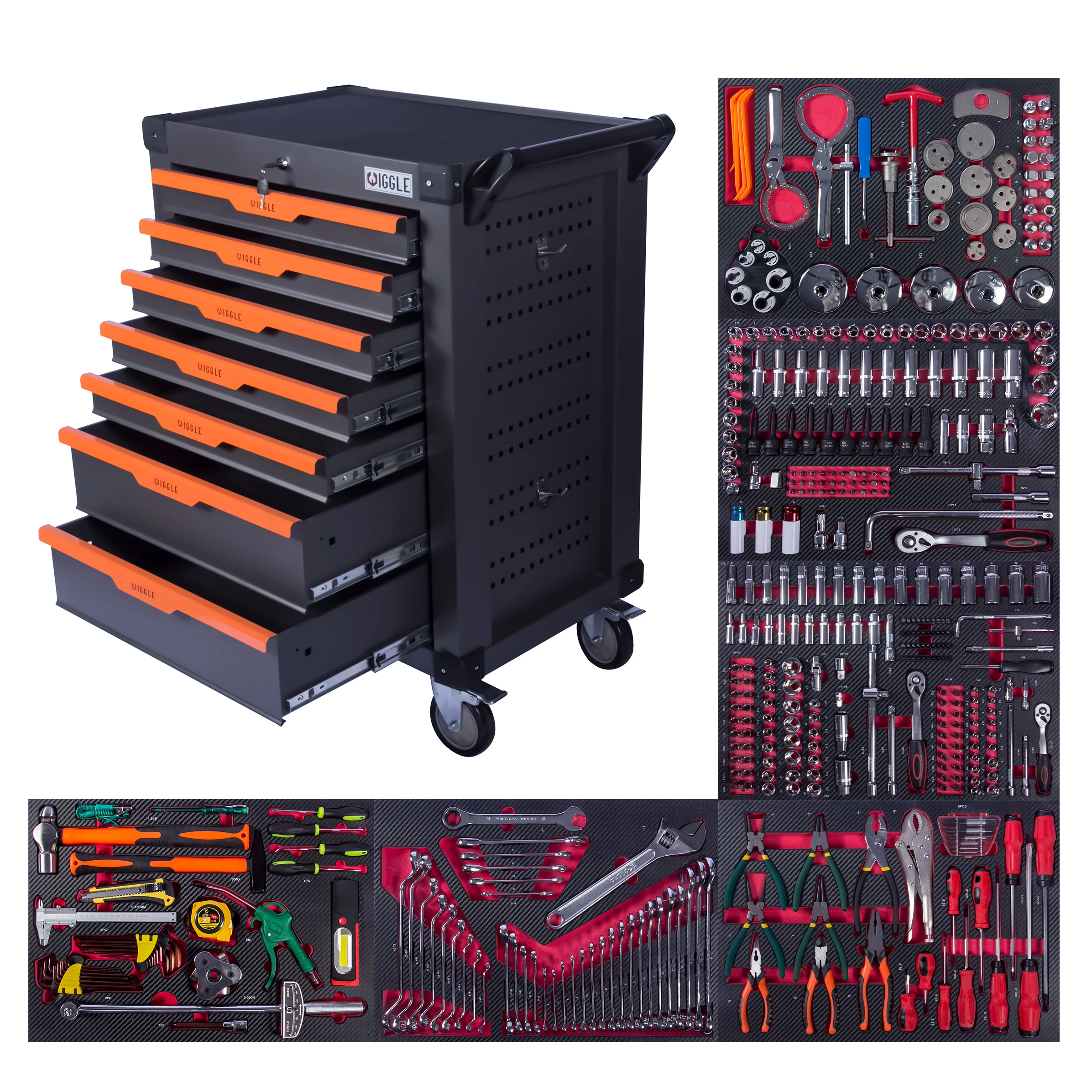 7-Drawers-Garage-Storage-421-Pcs-Tool-Sets-Box-Tool-Chest-Workshop ...
