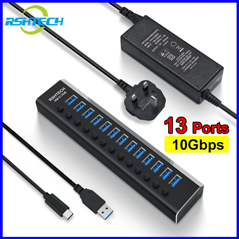 RSHTECH-A13-USB-Hub-10Gbps-13-Port-USB-3-2-Gen-2-Splitter-12V-6A-Power.jpg