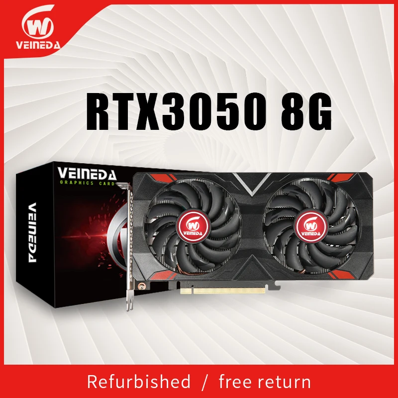 VEINEDA-RTX-3050-8GB-GDDR6-GPU-Computer-PC-128bit-DP-3-PCI-Express-X16 ...