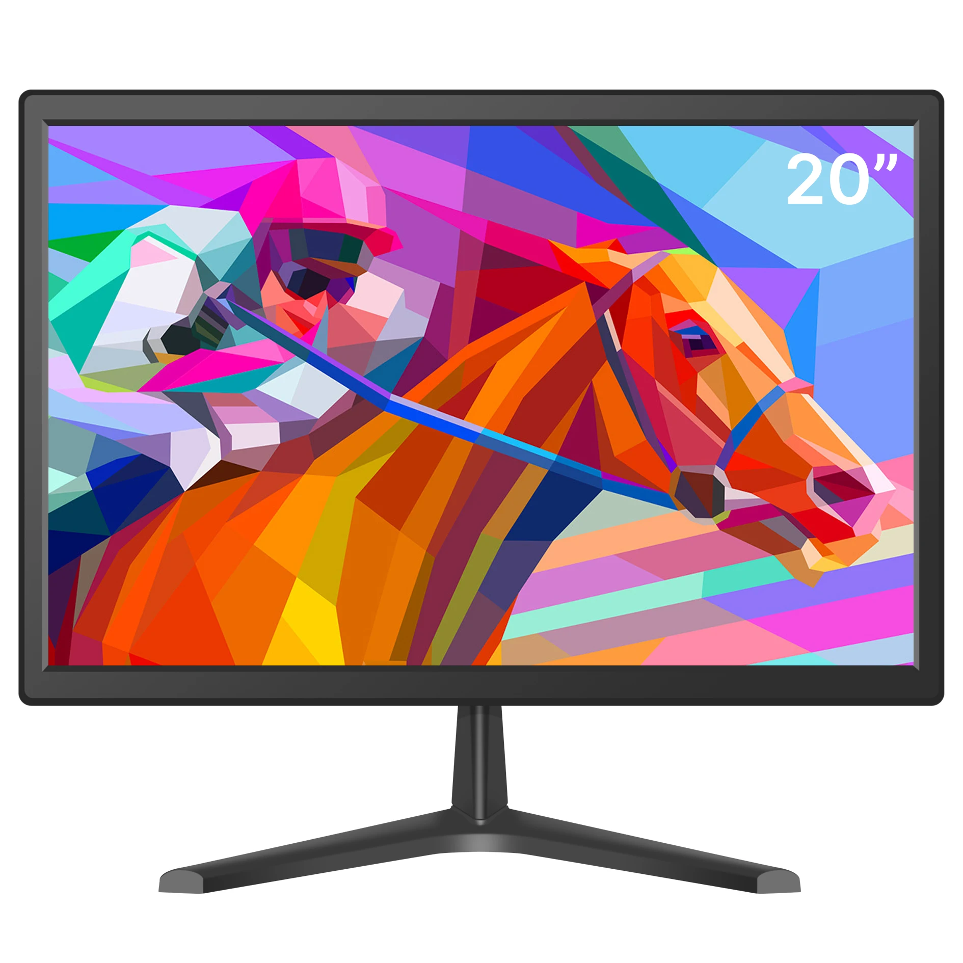Hiseeu 20 Polegada led computador 60hz embutido alto-falante pc ...
