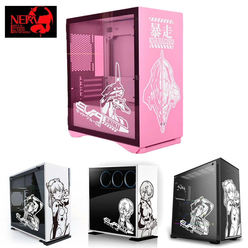 EVANGELION Eva Anime PC Case Stickers para ATX Mid PC Case, calcomanía ...
