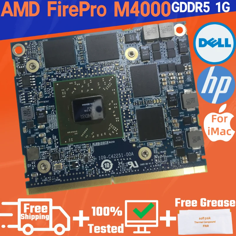 Original AMD FirePro M4000 For iMac HD6770M Upgrade Graphic Video VGA ...