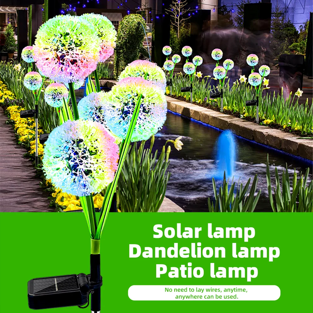 Solar LED light Floral light Lawn light Landscape light Dandelion ...