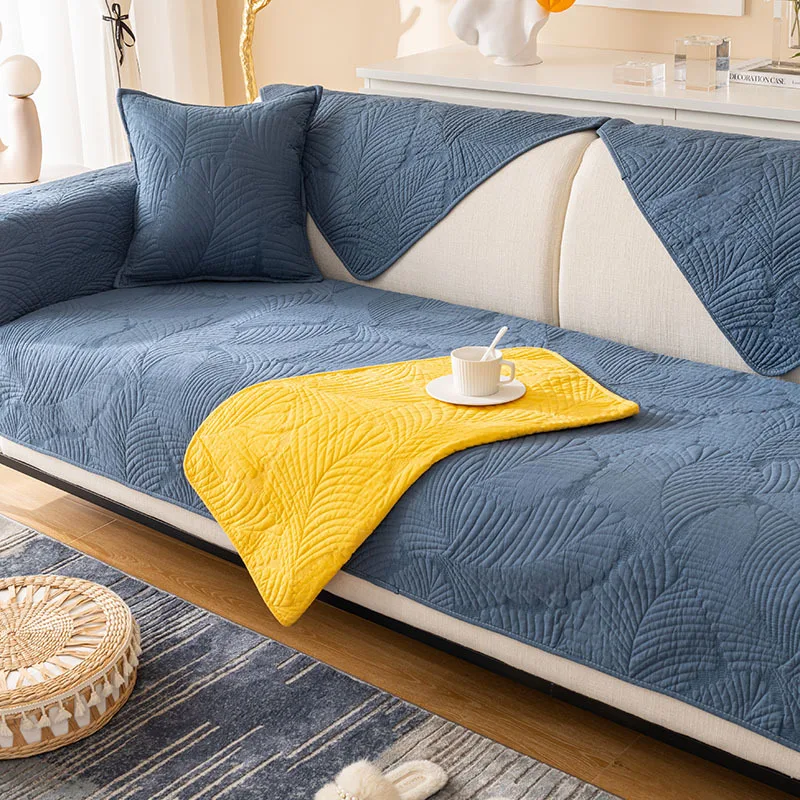 Thickened Jacquard Cotton Sofa Cover Universal Non slip Seat Covers ...