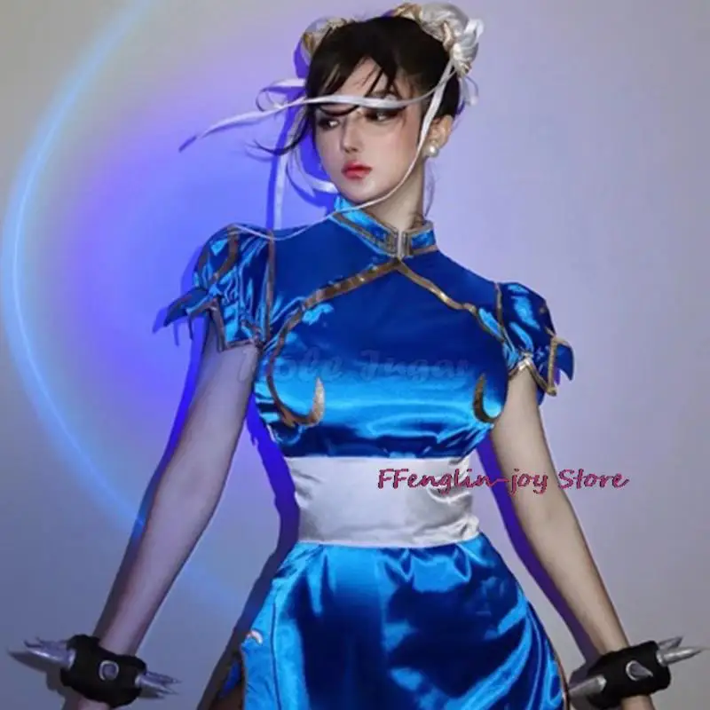 Game-Street-Fighter-Cosplay-Chun-Li-Cheongsam-Dress-Sets-Adult-Women ...