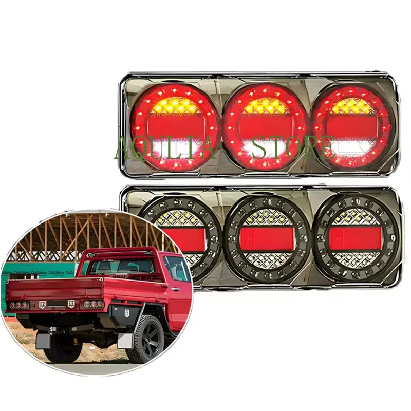 1 PAIR MAXILAMP 3 SERIES LED Combination Tail Lights STOP TAIL ...