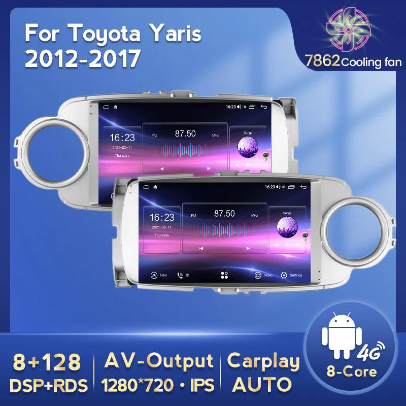 Navifly For Toyota Yaris 2012 - 2016 2017 Android Carplay Auto Car ...