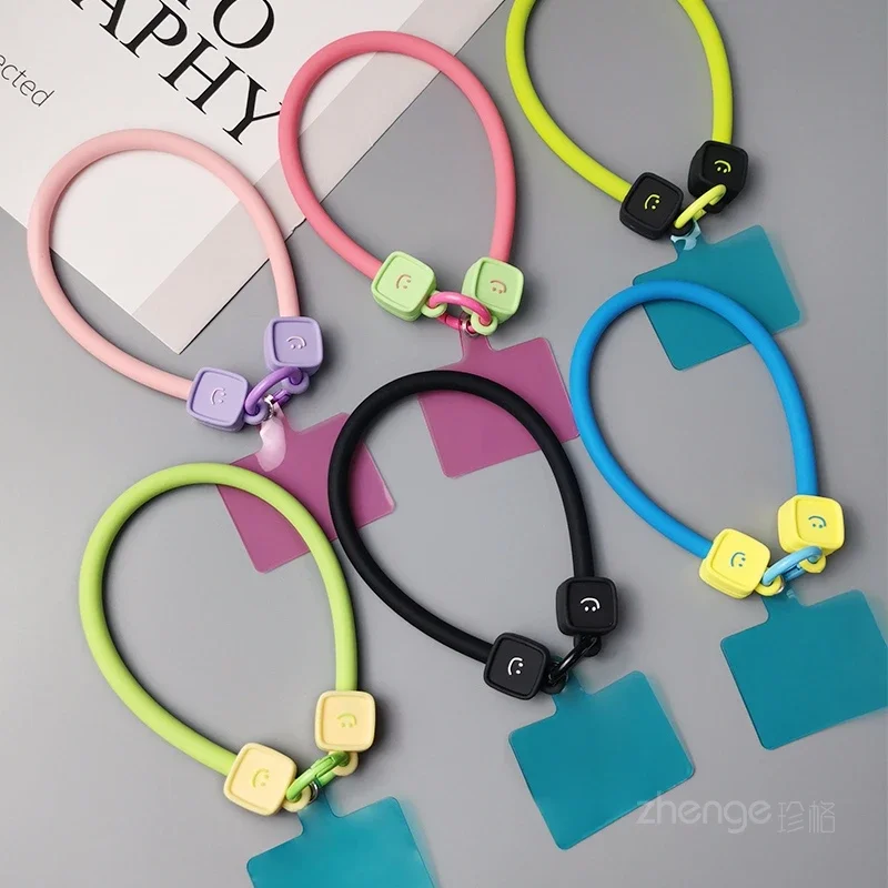 Mobile-Phone-Lanyard-Short-Wrist-Strap-Silicone-Rope-Hand-Phone-Case ...