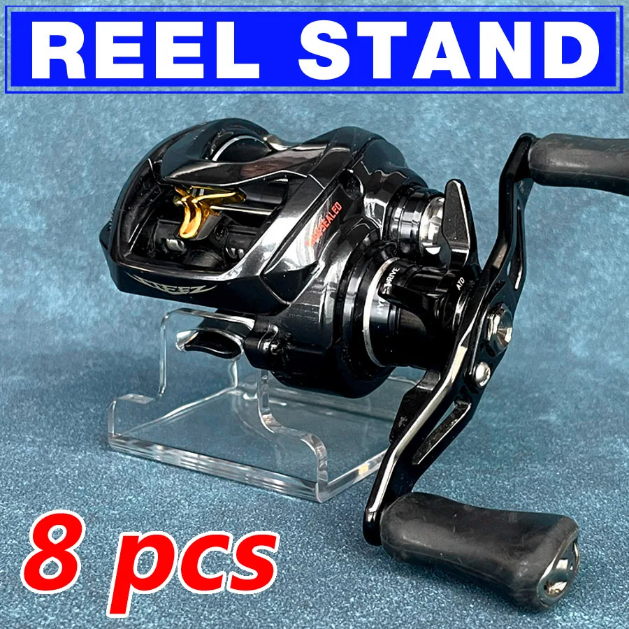 Fishing-Reel-Stand-Baitcasting-Round-Fly-Raft-Holder-Lure-Display-Stand ...