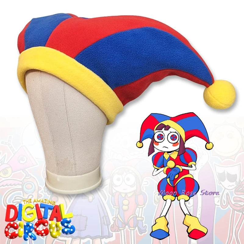 Pomni-Cosplay-Cartoon-Hat-The-Amazing-Digital-Circus-Joker-Hat-Cute-Cap ...