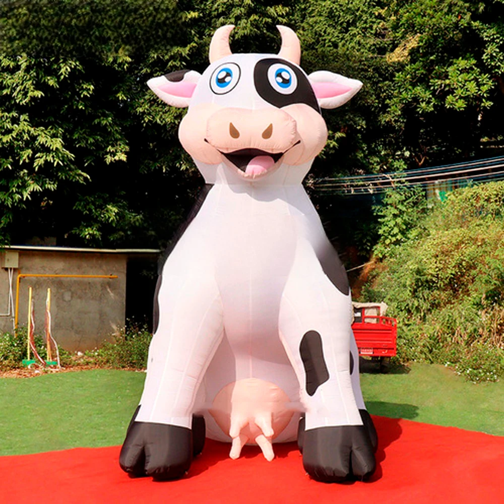 Inflatable-Milk-Cow-Advertising-2m-Giant-Customized-Cow-Cartoon-Figure ...