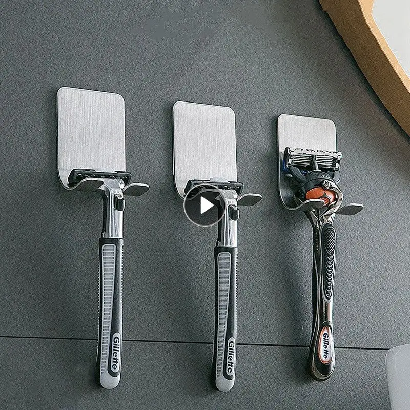 Wall-Razor-Holder-Storage-Hook-Stainless-Steel-Home-Men-Shaver-Storage ...