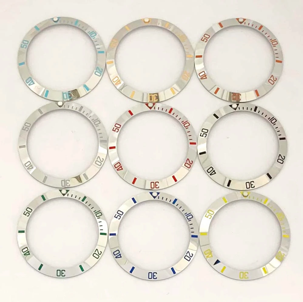 New IPS Electroplated Mirror Ceramic Watch Bezel SUB Digital Aqua Ghost ...