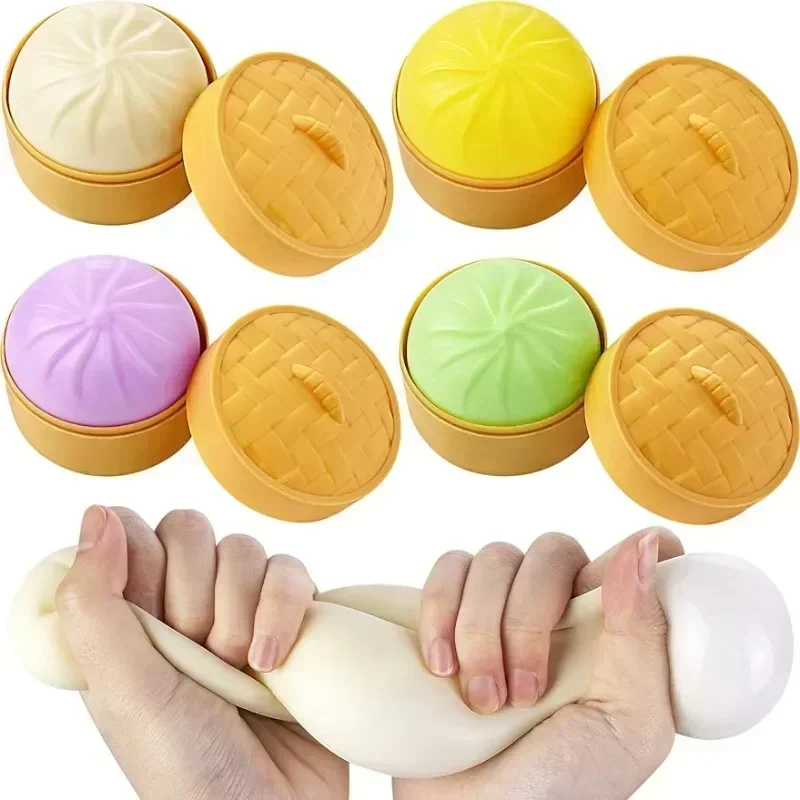 Colorful-Dumpling-Stress-Balls-Fidget-Sensory-Toy-Squeeze-Dough-Ball ...