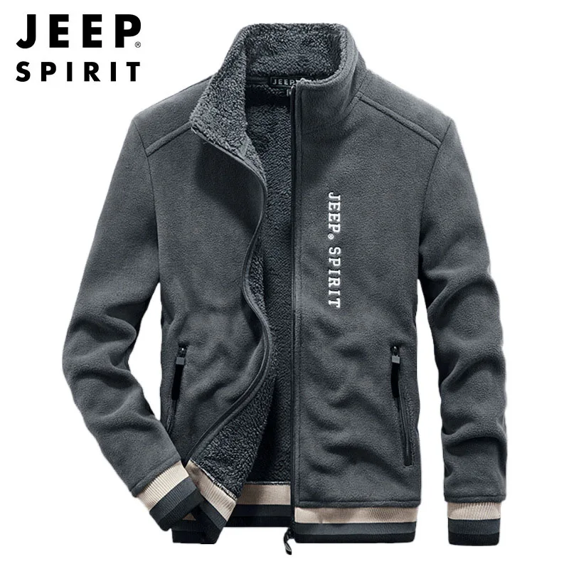 JEEP-SPIRIT-men-casual-outdoor-simple-fleece-jacket-autumn-winter ...
