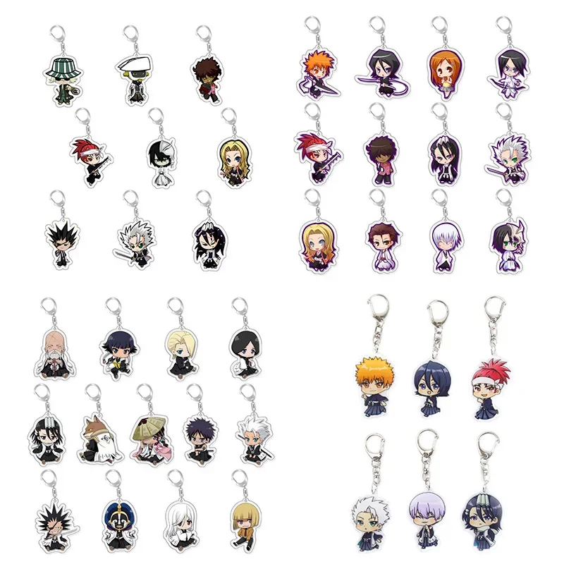 20pcs-Anime-Bleach-Keychain-Double-Sided-Transparent-Arcylic-Kurosaki ...