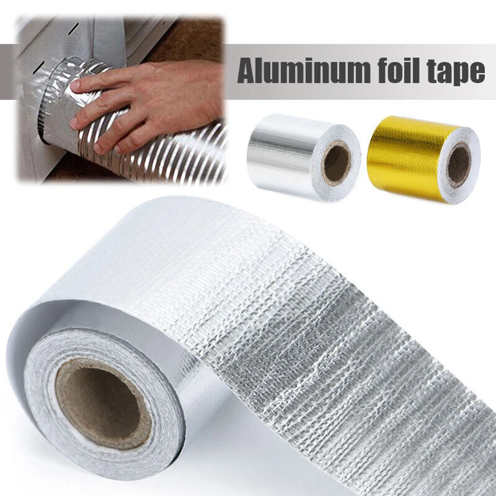 5cm-X-1-5m-High-Temperature-Resistance-Aluminum-Foil-Tape-Exhaust-Pipe ...