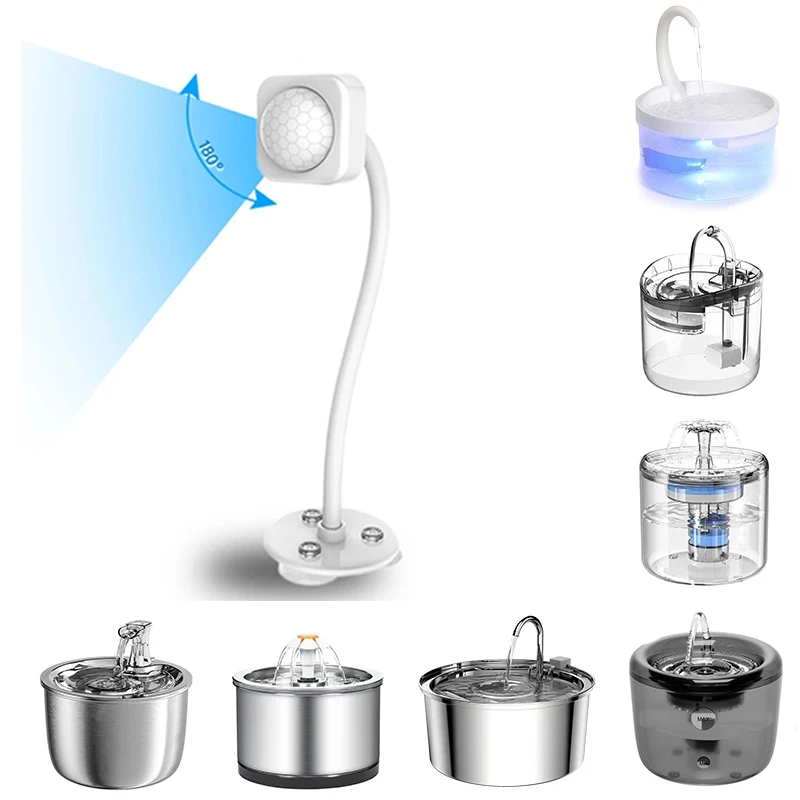 Motion-Sensor-Water-Drinker-Fountain-Cat-Accessories-Switch-Intelligent ...