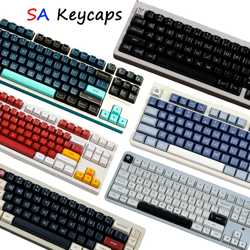 160 Keys GMK SA Profile Keycaps WOB BOW Rome Fishing Double Shot PBT ...