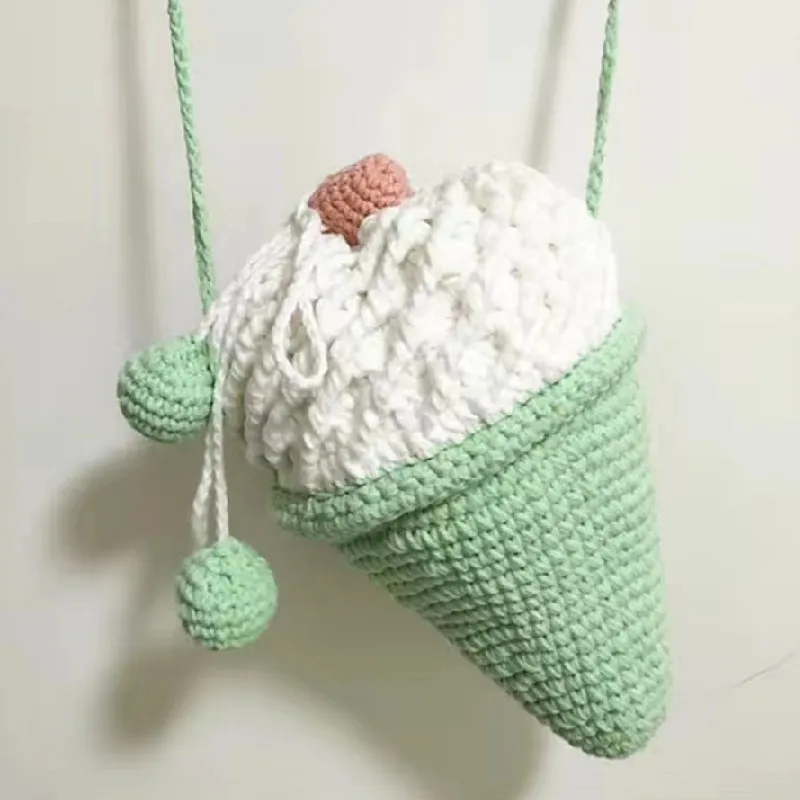 Ice Cream Messenger Bag | Hand Bag Ice Cream | Back Package Key | Snack ...