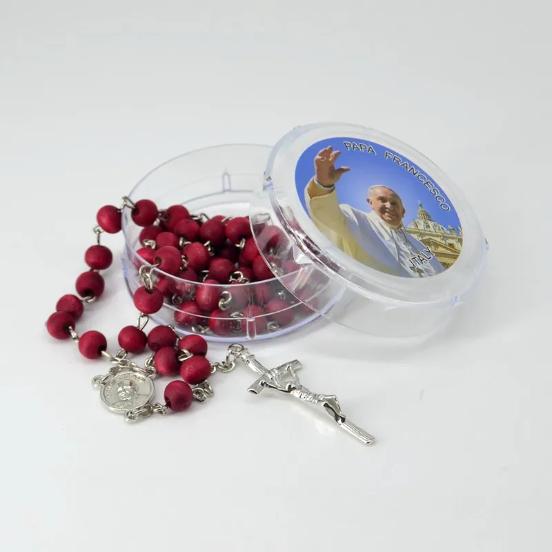 PAPA-FRANCESCO-Pope-Franciscus-PP-Rose-Scented-Perfume-Wood-Rosary ...