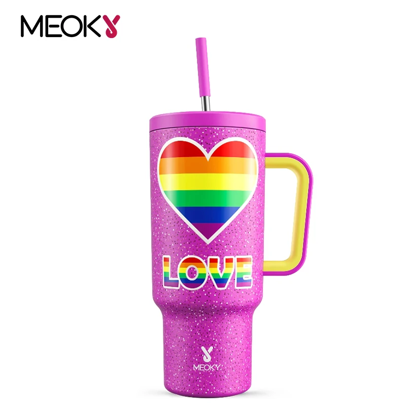 Meoky-40oz-H2-0-Tumbler-with-Handle-with-Straw-Stainless-Steel-Coffee ...