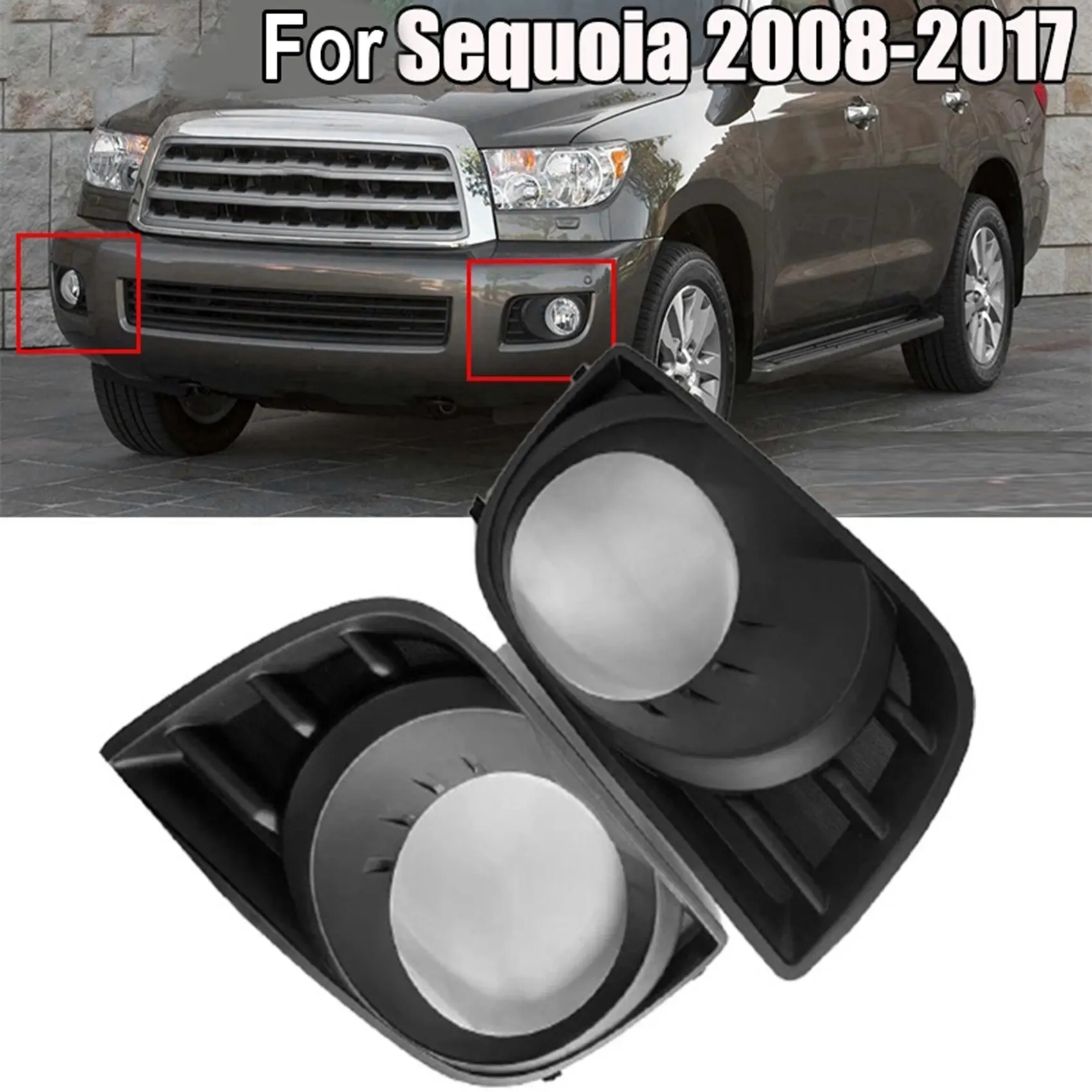 1Pair-for-Toyota-Sequoia-Fog-Light-Cover-2008-2017-Part-Number ...