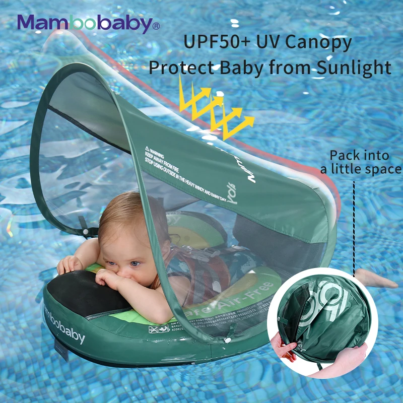 Mambobaby-Baby-Swimming-Float-With-Sunshade-For-Infant-Non-Inflatable ...