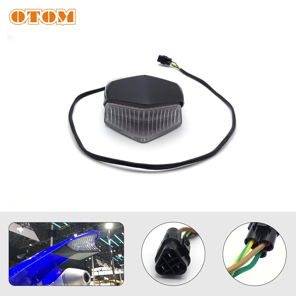 OTOM Motorcycle 2023 Tail Light Rear Fender LED Taillight Assembly ...