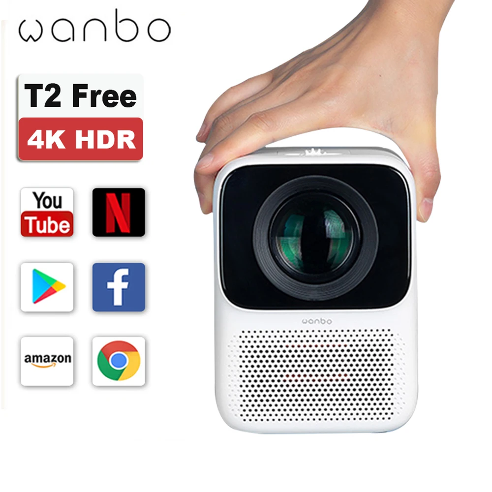Wanbo Projector T2 Free 150ansi Lcd Max 1080p Projection Vertical ...
