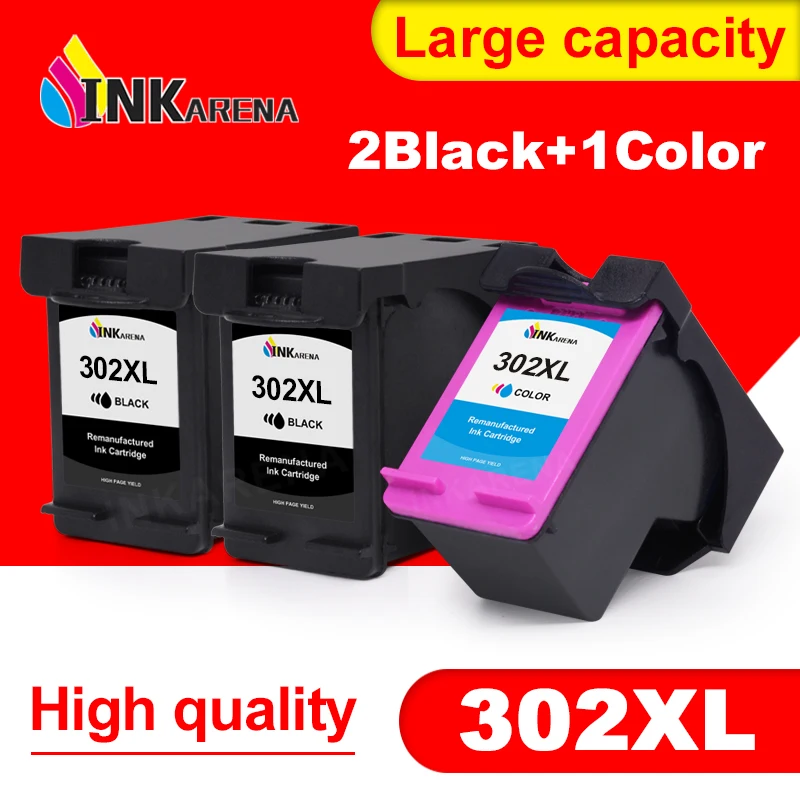 INKARENA 302XL Replacement For HP 302 XL Minifit Printer Ink Cartridge ...